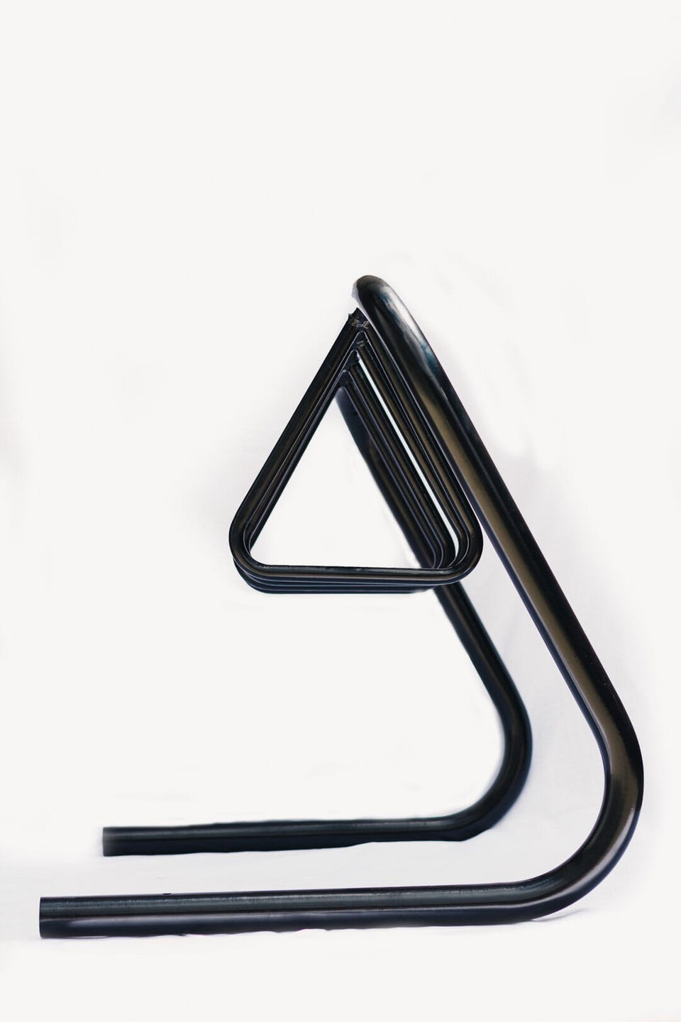 5 Station Black Powder Coated Bike Rack Triangle Holder | TKO Bollards