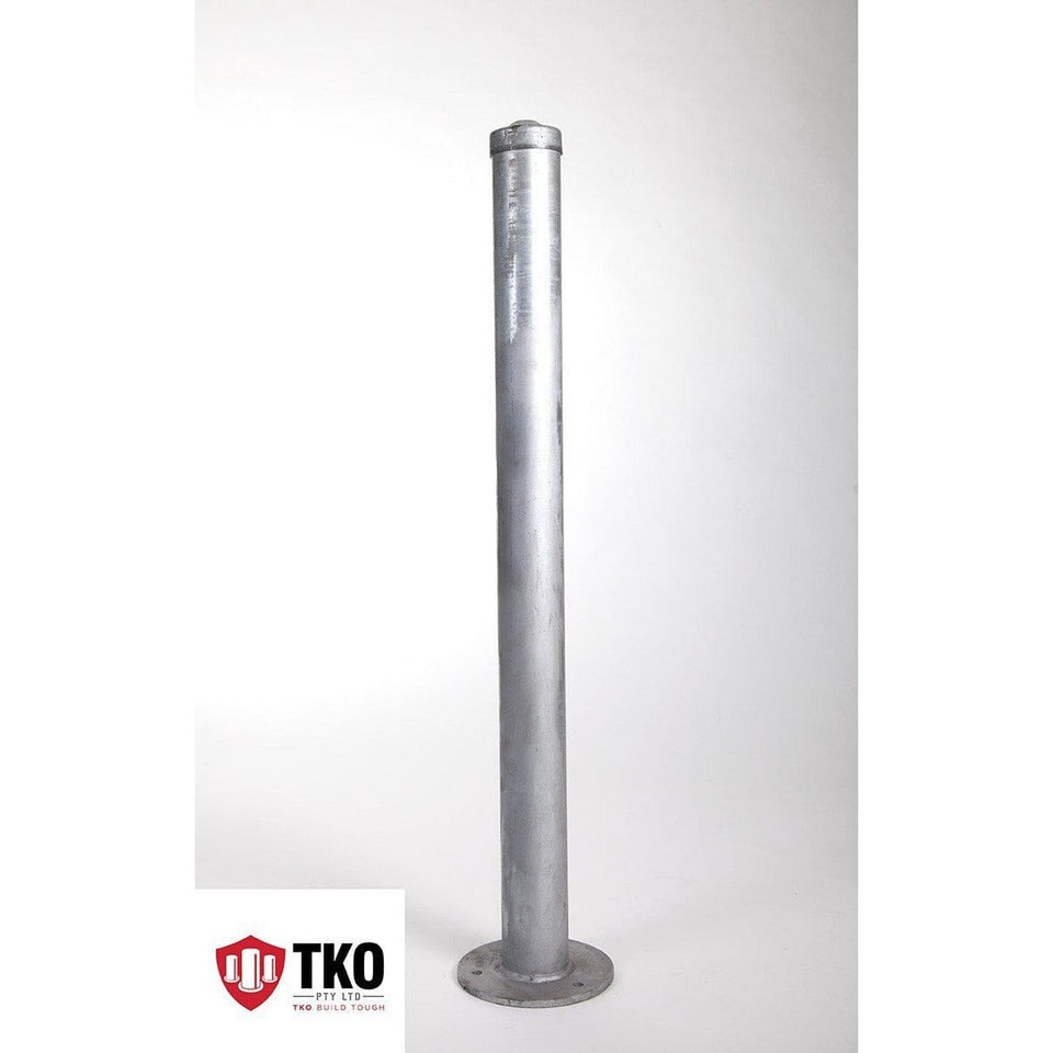 90 OD/MM Bollard Galvanised Surface Mounted Bollard – TKO Bollards