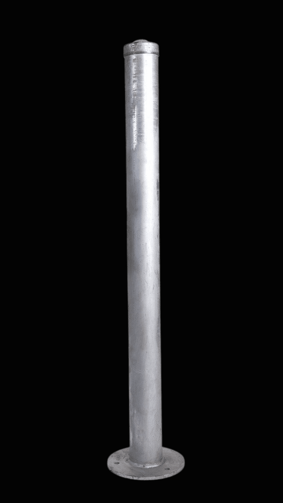 90 OD/MM Bollard Galvanised Surface Mounted Bollard – TKO Bollards