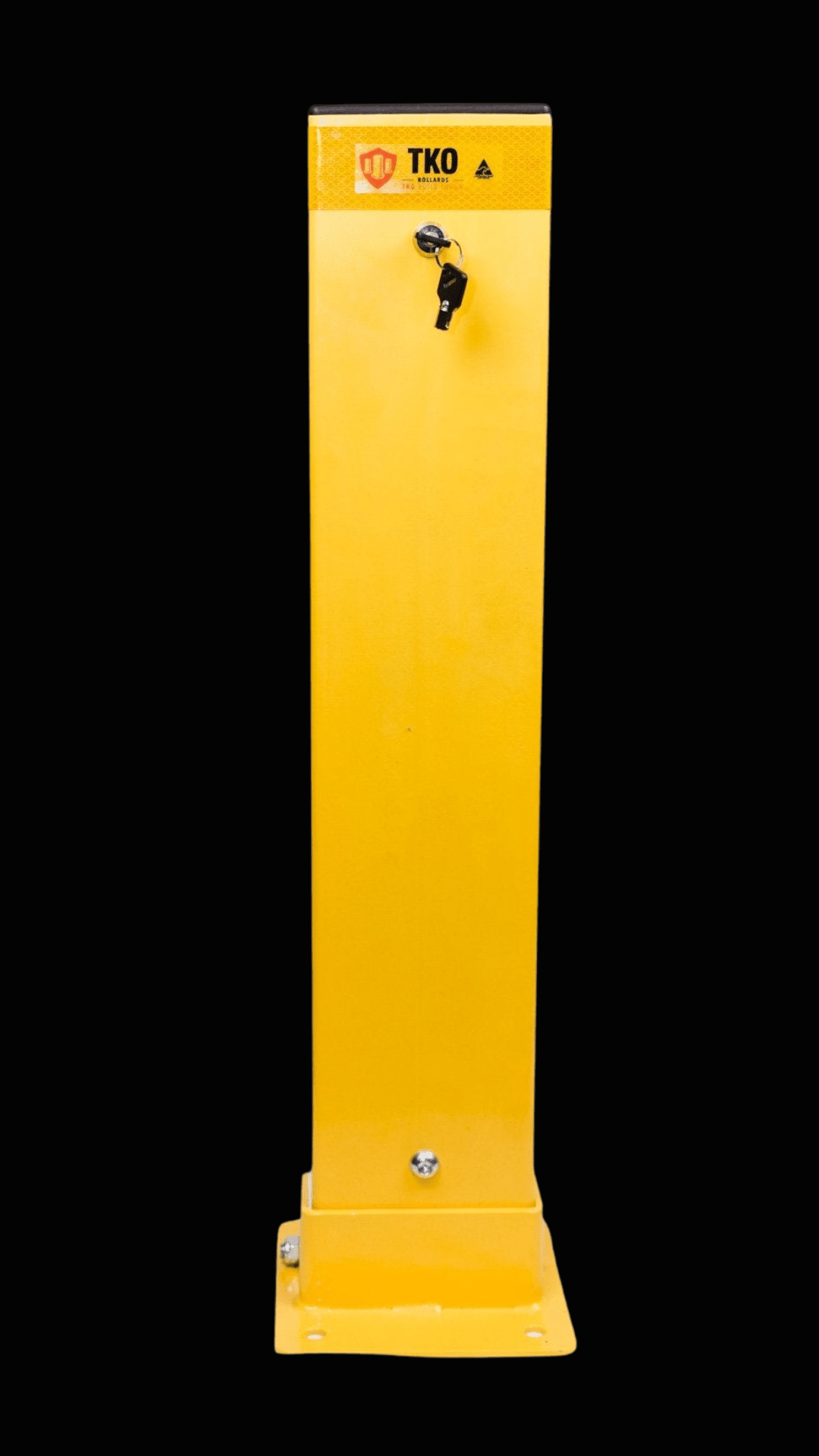 Parking Fold Down Key Lock Collapsible Bollard | TKO Bollards