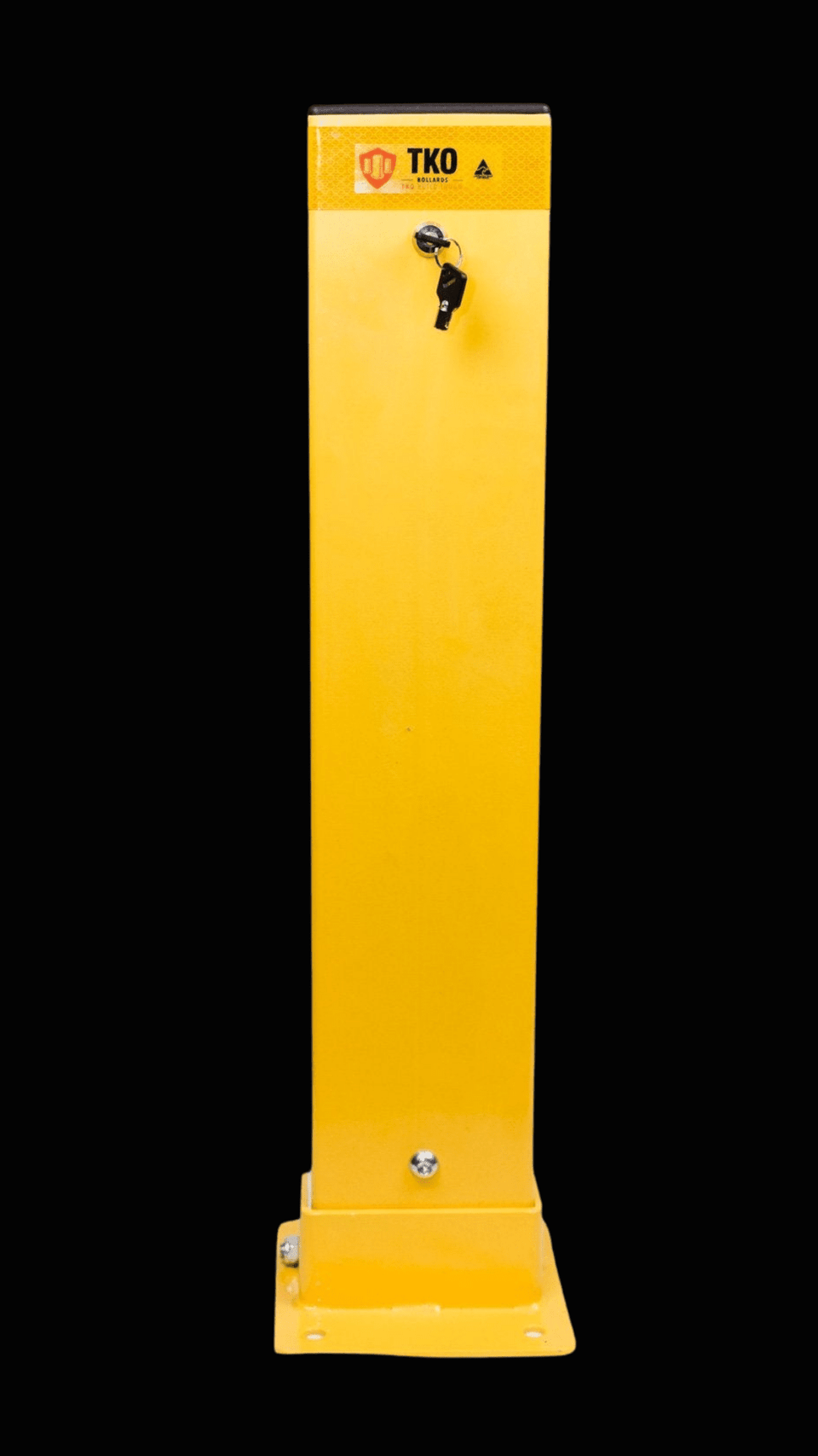 Parking Fold Down Key Lock Collapsible Bollard | TKO Bollards