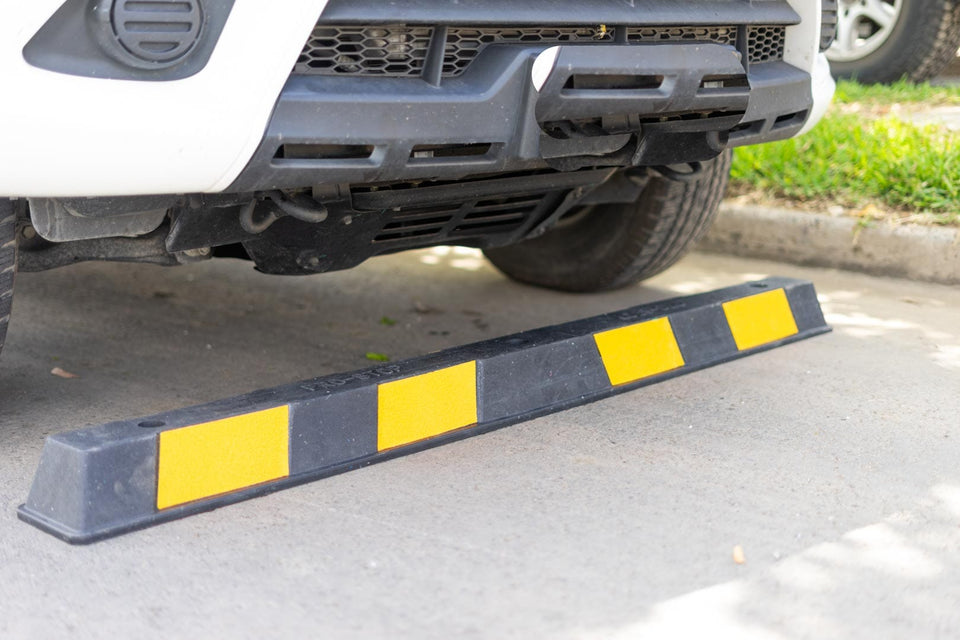 $55+GST Rubber Wheel Stops | Car Park Stops – TKO Bollards